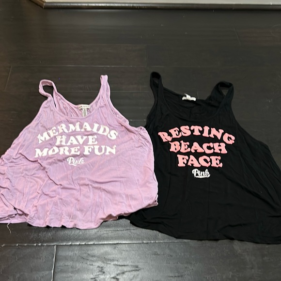 PINK Victoria's Secret | Tops | Pink Victoria Secret Tanks Purple Small ...